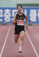 [포토] 가평고 김다은, KBS배 전국육상 100m 금메달